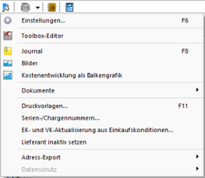 Kontextbezogene Programmfunktionen